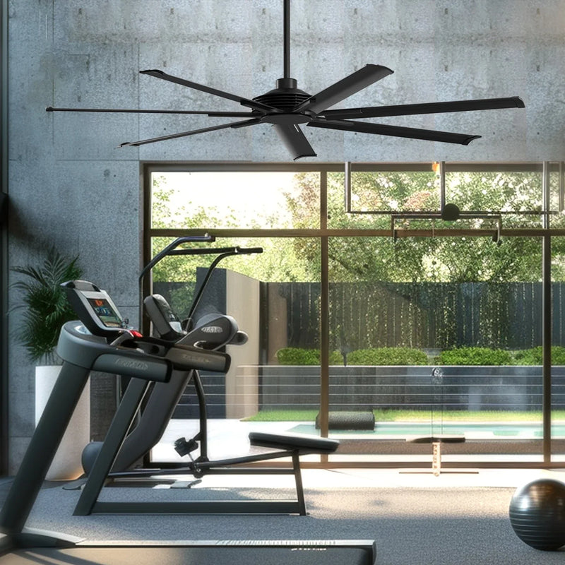 84 Inch 100 Inch Silent Storm Extra Large Ceiling Fan with Remote Cont