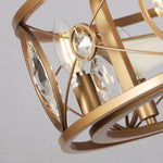 22" Kashmir Modern Glod Reversible Crystal Fandelier Ceiling Fan with ...