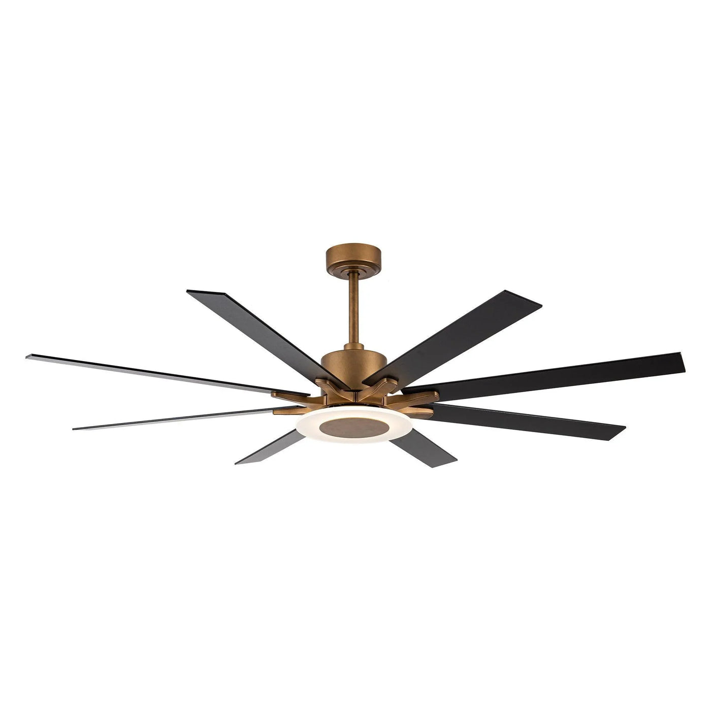 65" Godavari Industrial Downrod Mount Reversible Ceiling Fan with LED ...