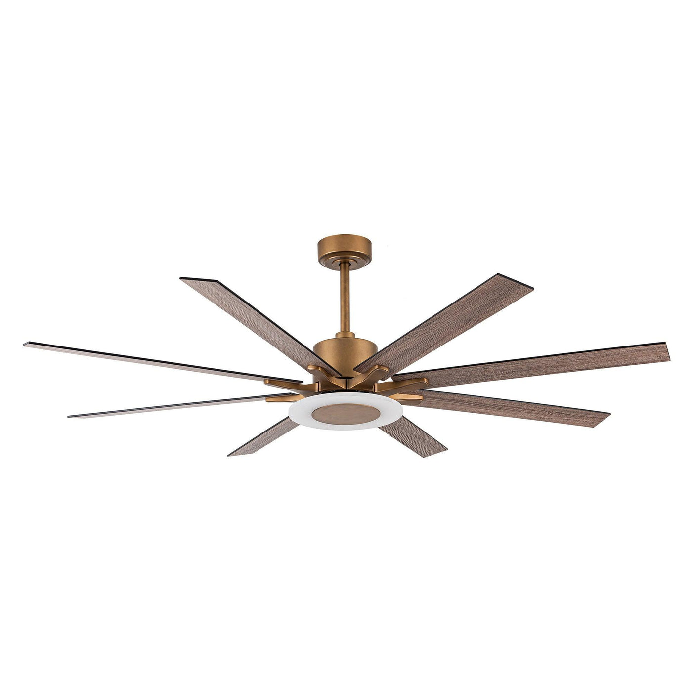 65" Godavari Industrial Downrod Mount Reversible Ceiling Fan with LED ...