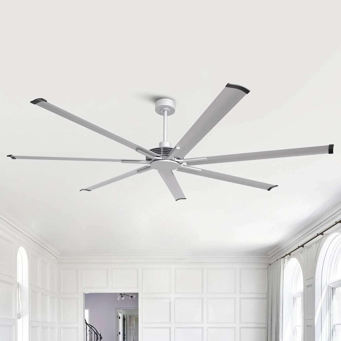 84 Inch 100 Inch Silent Storm Extra Large Ceiling Fan with Remote Cont ...