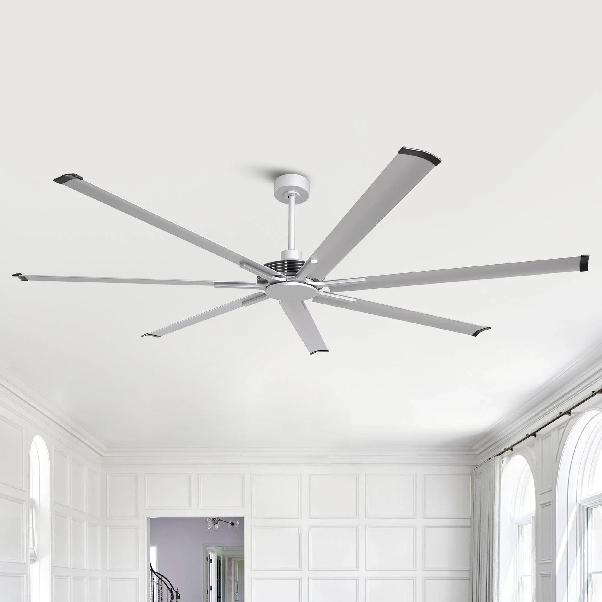 84 Inch 100 Inch Silent Storm Extra Large Ceiling Fan with Remote Cont ...