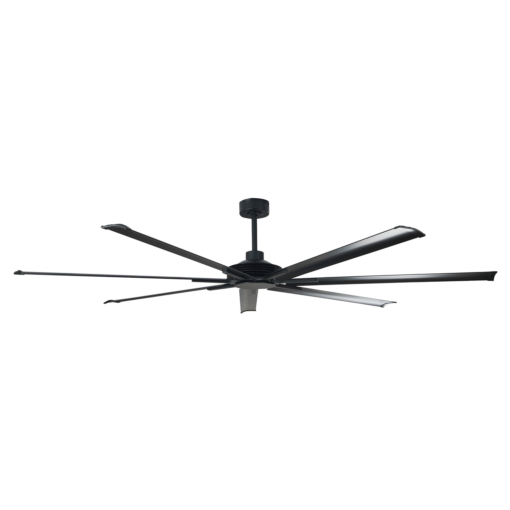 84" or 100" Industrial DC Motor Downrod Mount Reversible Ceiling Fan ...