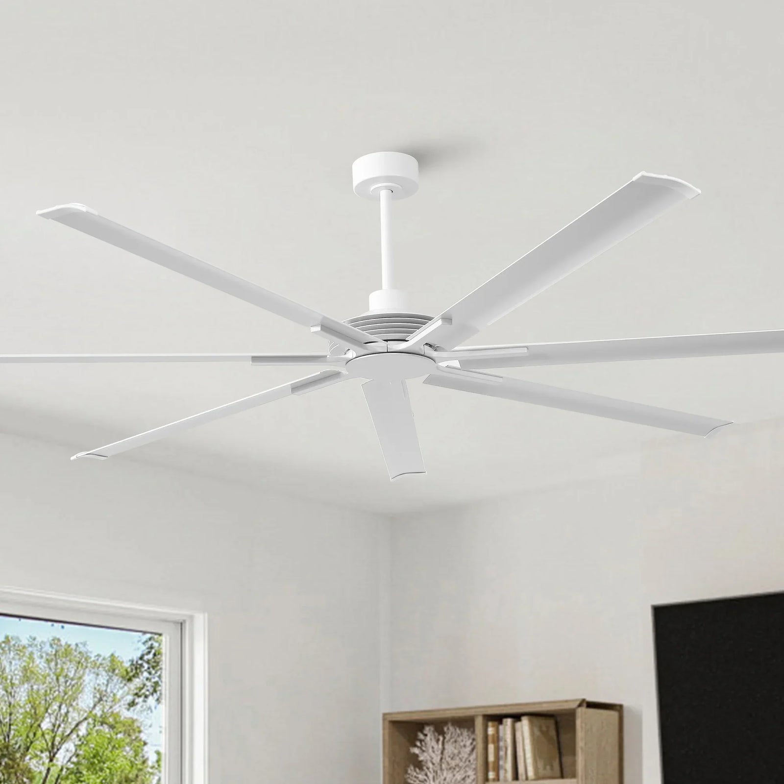 84 Inch 100 Inch Silent Storm Extra Large Ceiling Fan with Remote Cont