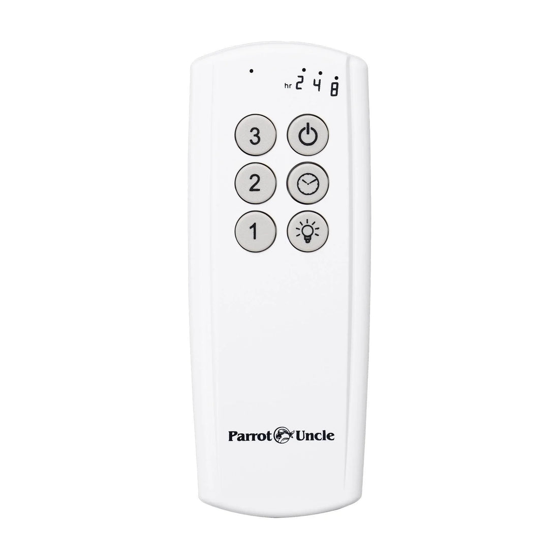 Parrot Uncle Ceiling Fan Remote Control and Receiver Kit with Wall Hol