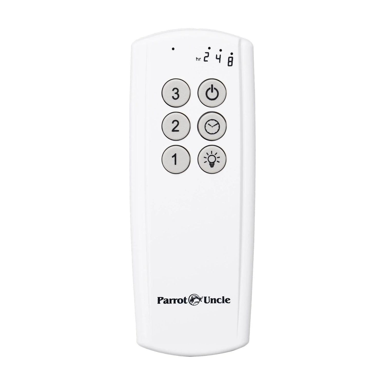 Parrot Uncle Ceiling Fan Remote Control and Receiver Kit with Wall Hol