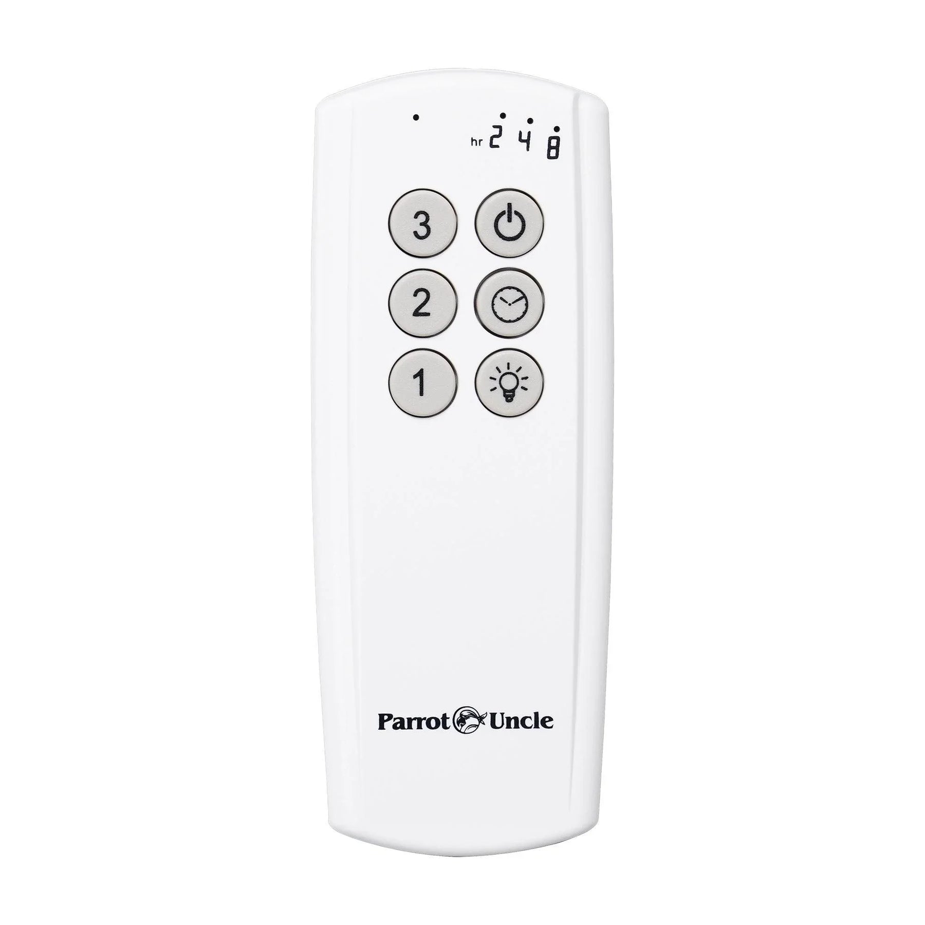 Parrot Uncle Ceiling Fan Remote Control and Receiver Kit with Wall Hol