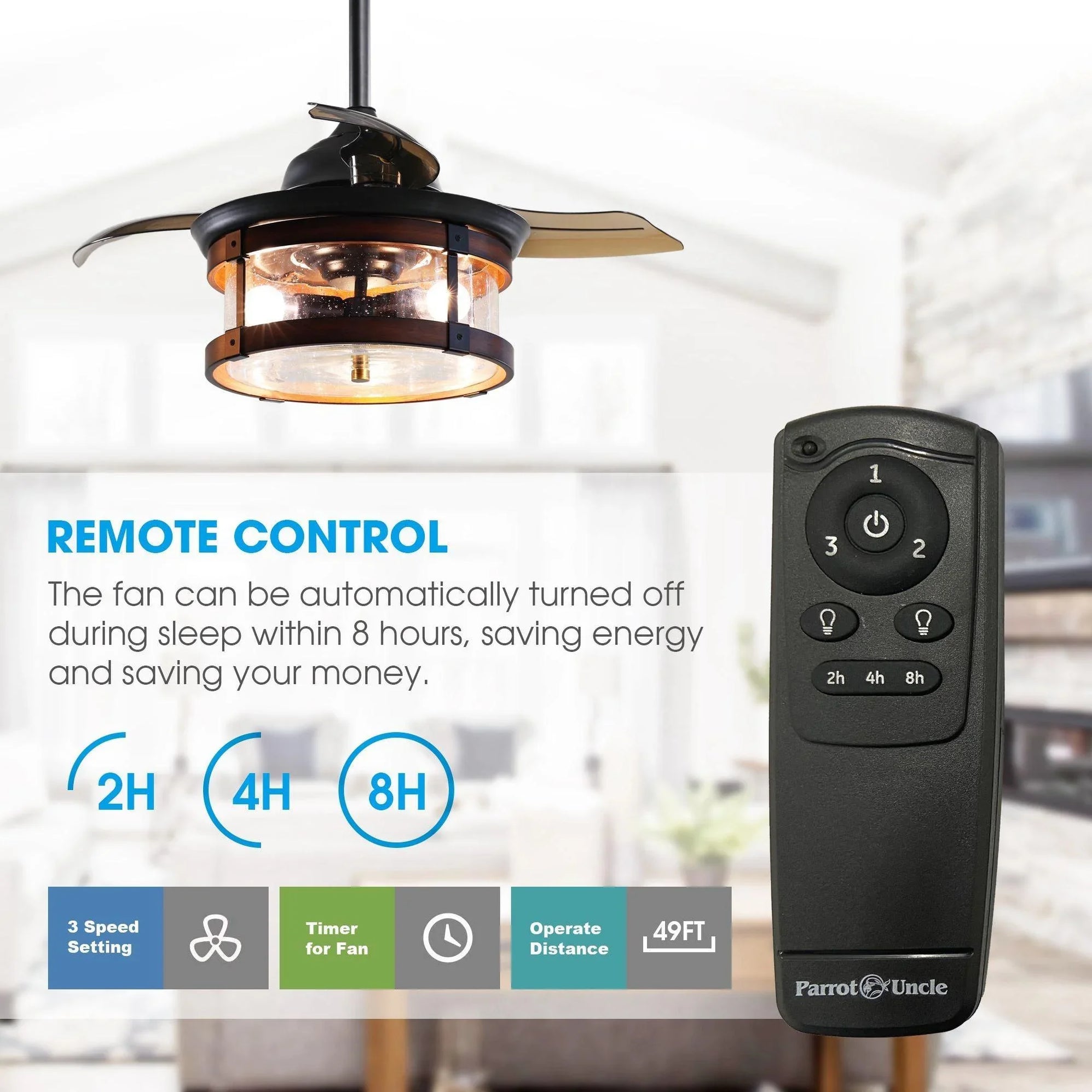 36" Caselli Industrial Downrod Mount Ceiling Fan with Lighting and ...