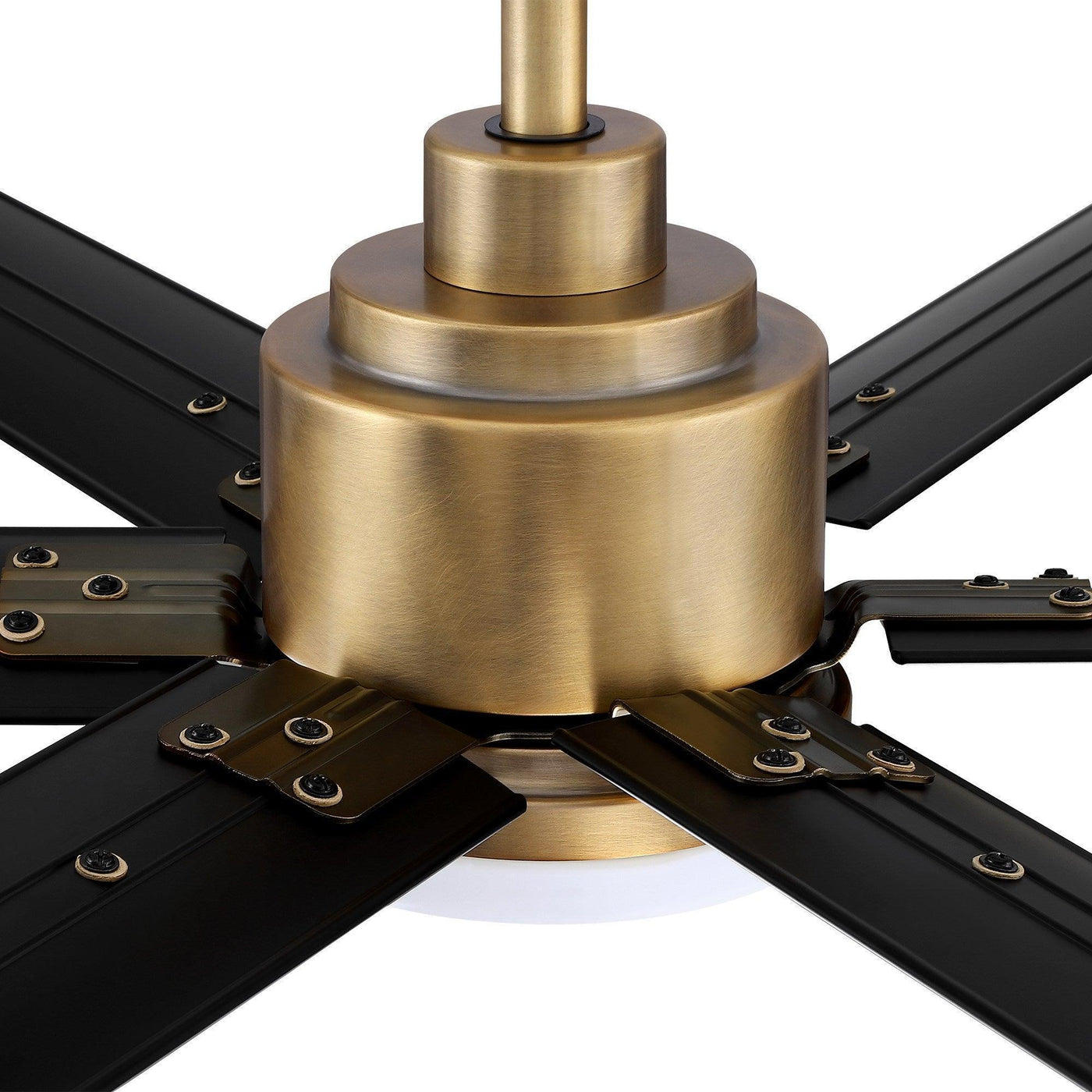 72" Bankston Modern DC Motor Downrod Mount Reversible Ceiling Fan with ...