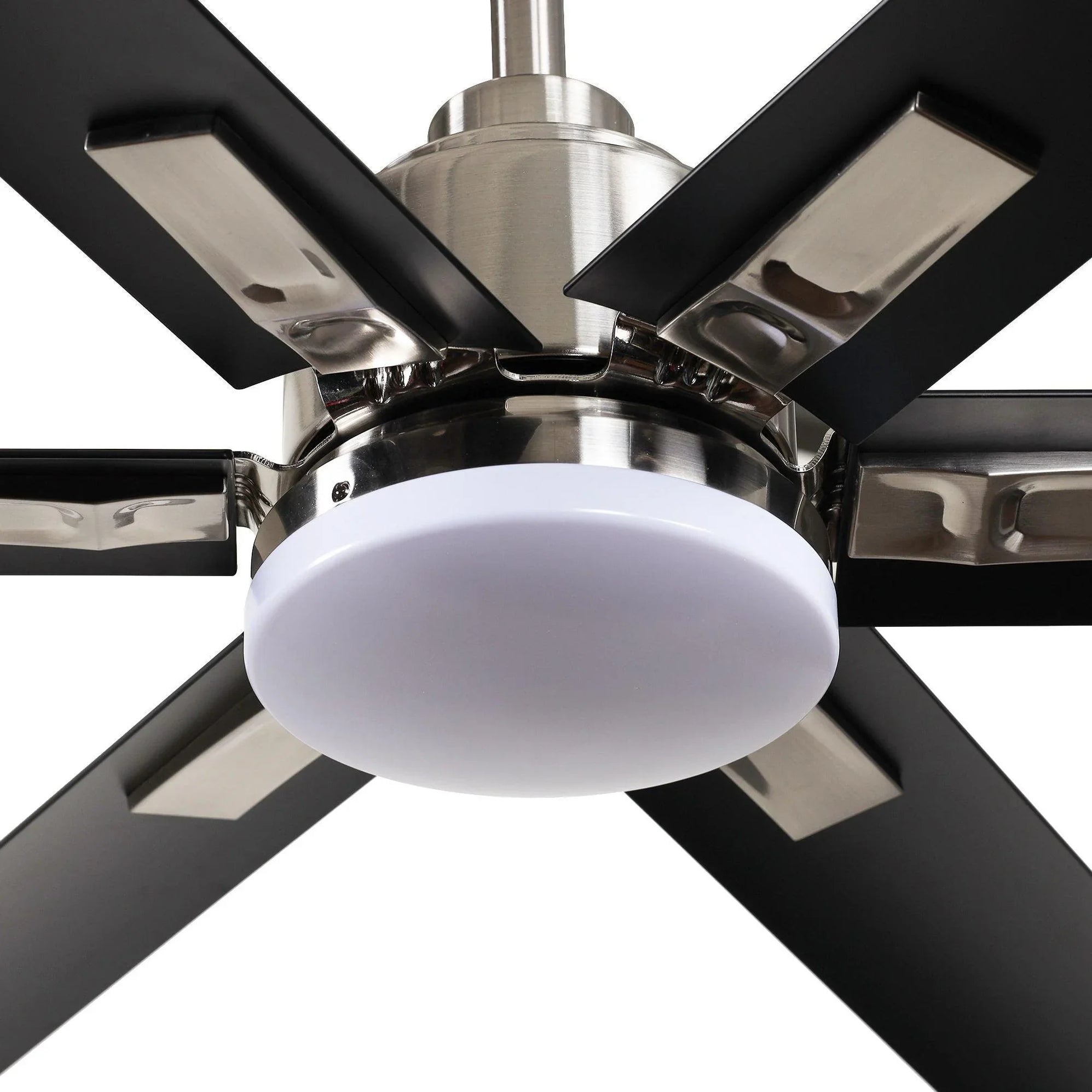 72" Bankston Modern DC Motor Downrod Mount Reversible Ceiling Fan with ...